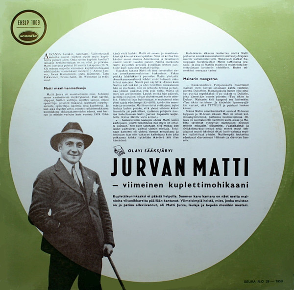 Matti Jurva : Jurvan Matti - Viimeinen Kuplettimohikaani